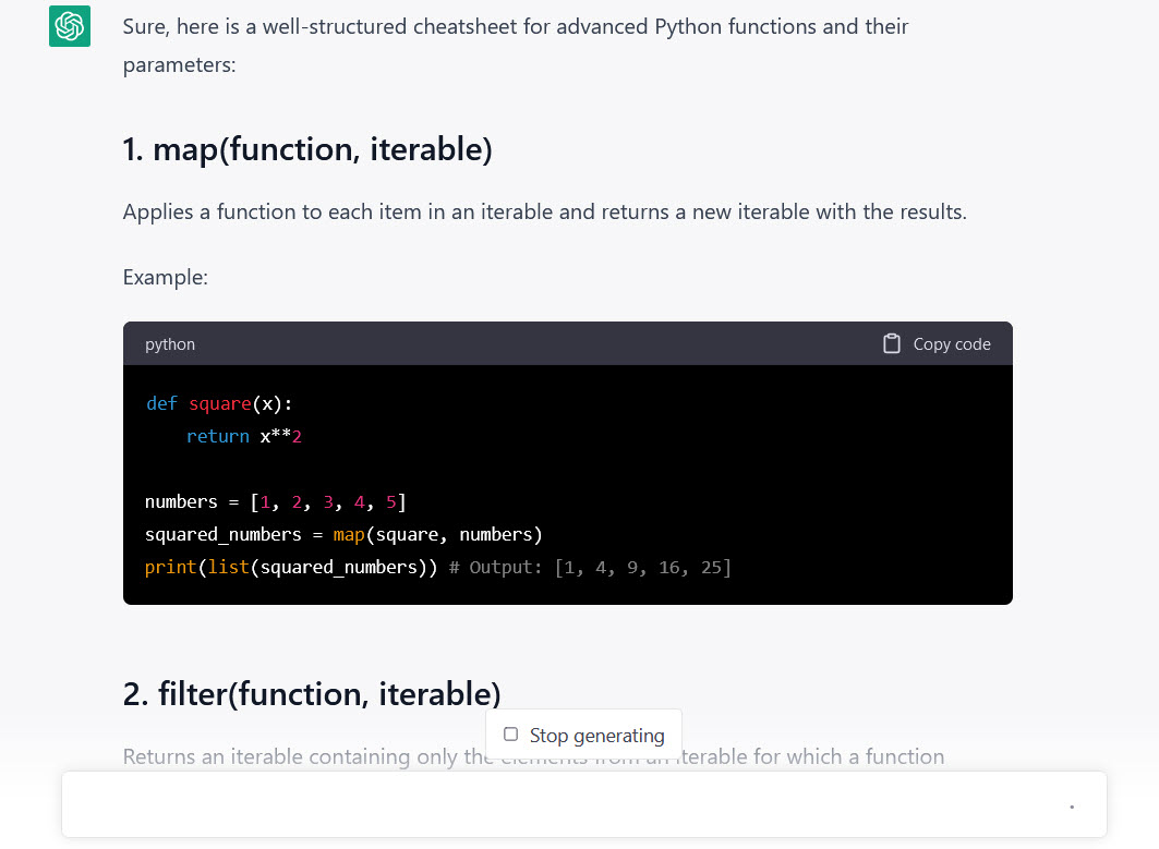 Dozens of ChatGPT Prompt Examples - GiPiTi Chat