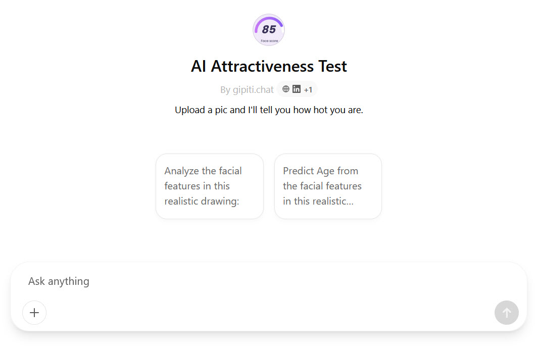 Best AI Attractiveness Test [Free and Accurate] - GiPiTi